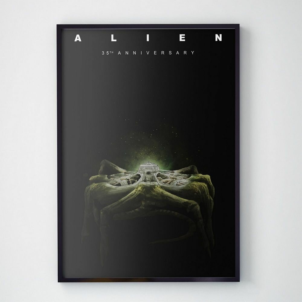 Плакат, постер Чужой (Alien) на бумаге, размер 21х30см