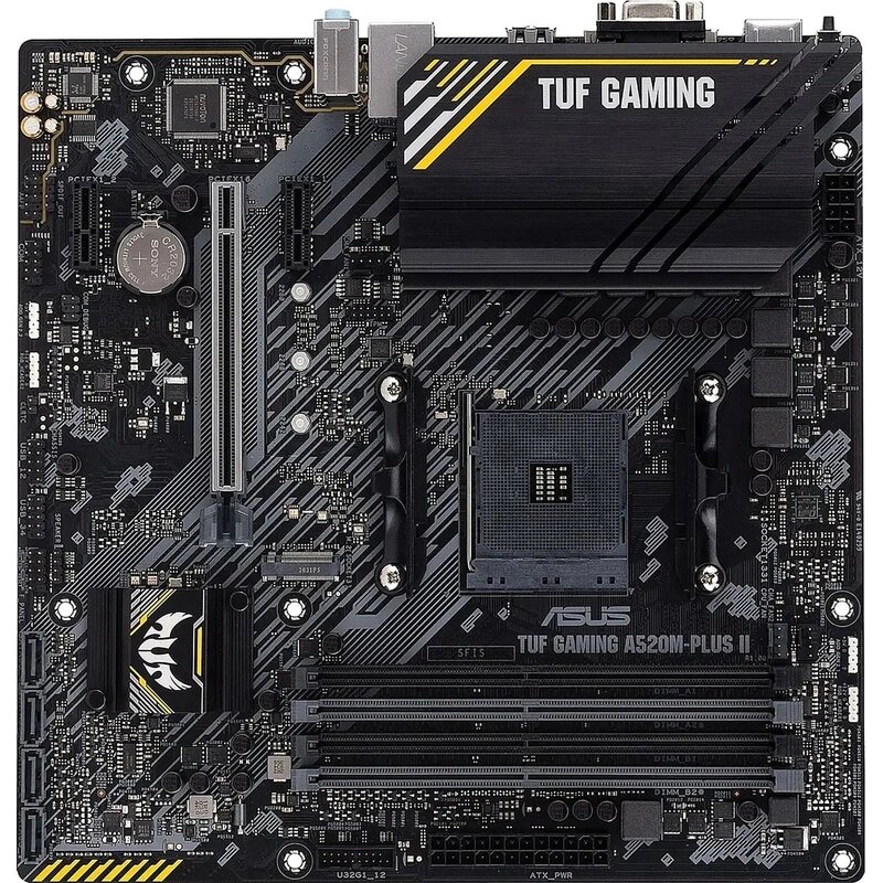 Материнская плата ASUS TUF GAMING A520M-PLUS II A520 sAM4, 4xDDR4 mATX