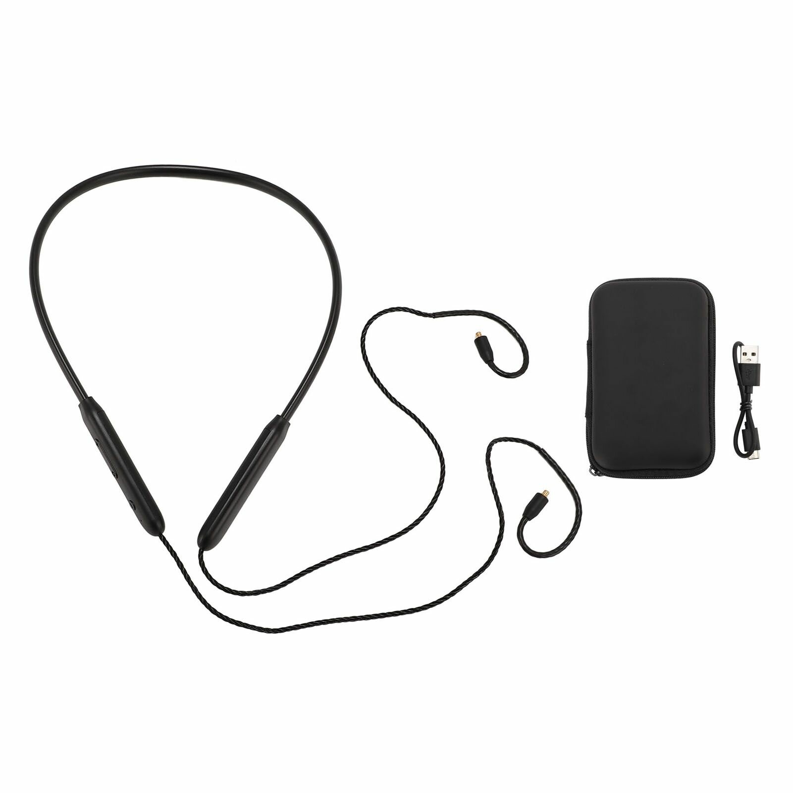 Bluetooth беспроводной MMCX адаптер кабельный адаптер для наушников для SE535 UE900 для TINHIFI T2 ES10 W40 с регулятором громкости микрофона черный