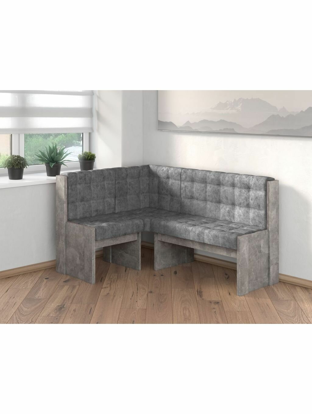 Кухонная скамья Квадро 146/106х52х86 см