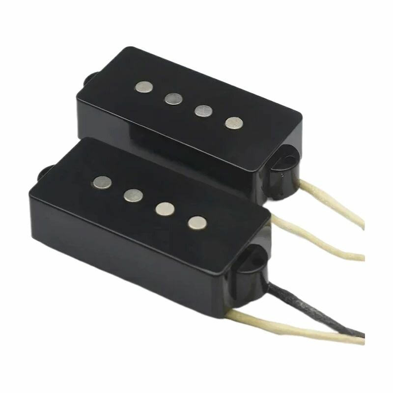 Precision Bass 4-струнный звукосниматель Alnico 5 с высоким выходом -11,5 кОм с серой волоконной катушкой и коричневым эмалированным проводом