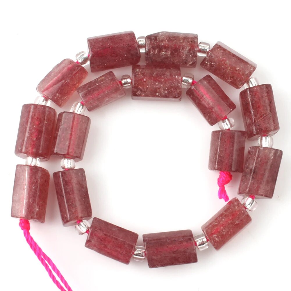 Черный турмалин, бусины, NPCXSZ strawberry quartz