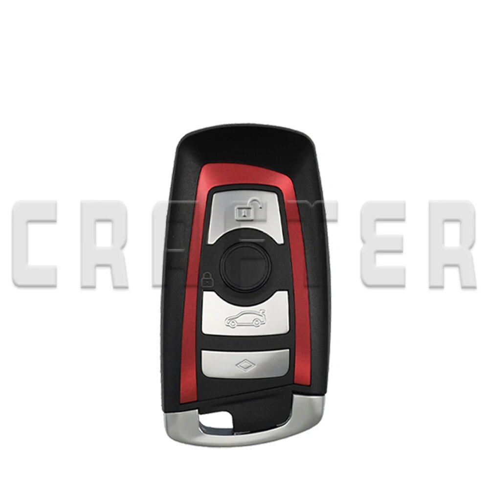 Ключ Crafters Smart Car Key Shell 3/4 Buttons With Cutting Service для BMW 1-7 X1/3/5/6 F Series CAS4 FEM System Insert Blade 4BT Red