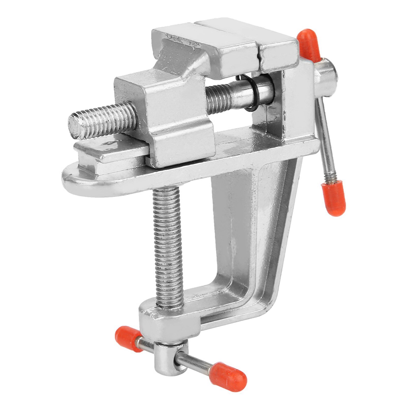 Мини-тиски, винтажные настольные тиски, портативные, легкие, из алюминиевого сплава, для обработки мелких деталей на заводе.