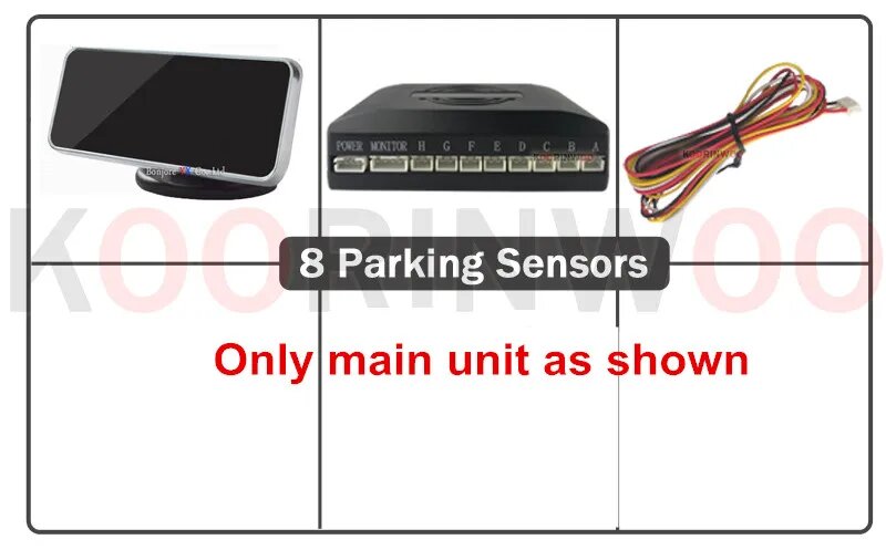 Датчики парковки автомобиля, блок управления, парктроника, обратный и передний радар, главный блок, обнаружение слепых зон, авто электронные аксессуары, Option3