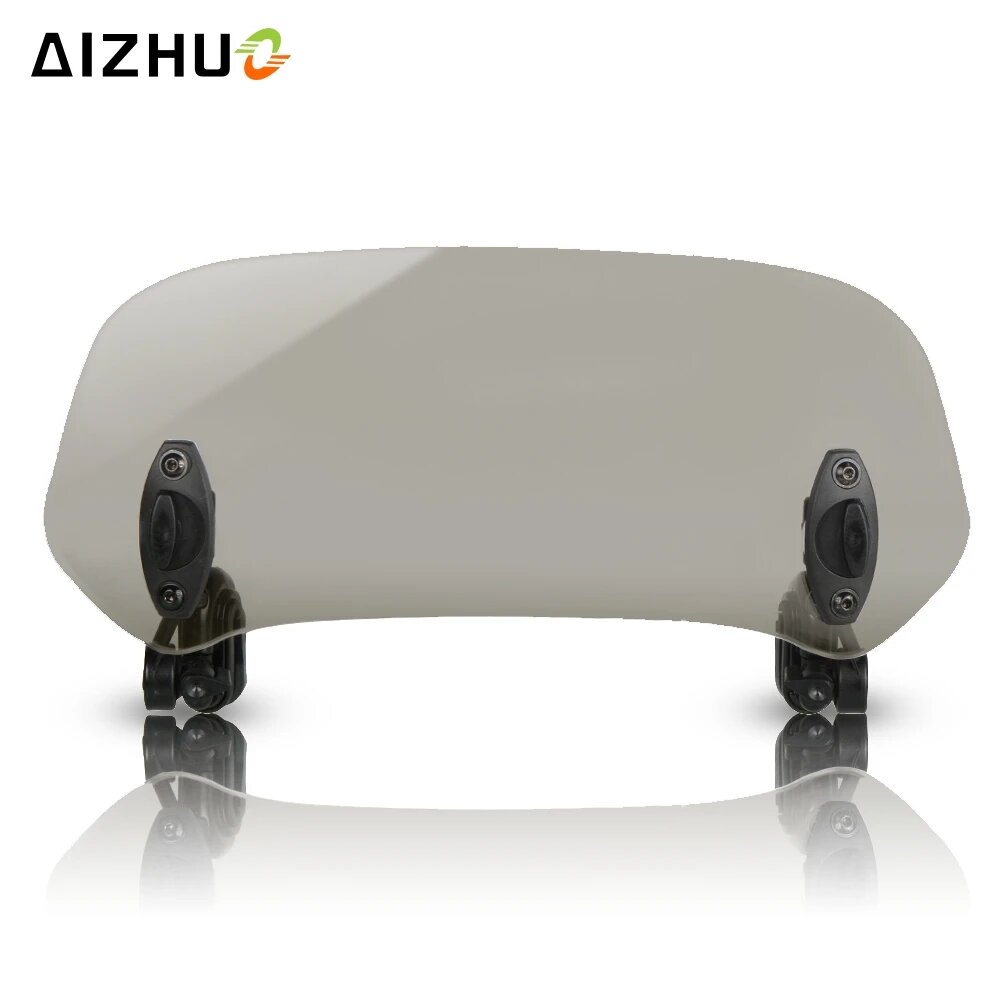 Мотоцикл Регулируемый ветер экран лобовое стекло спойлер воздушный дефлектор для YAMAHA YZF R1 XJR1300 FJR 1300 R6S MT 09 YZF R25 YZF R3, black-big