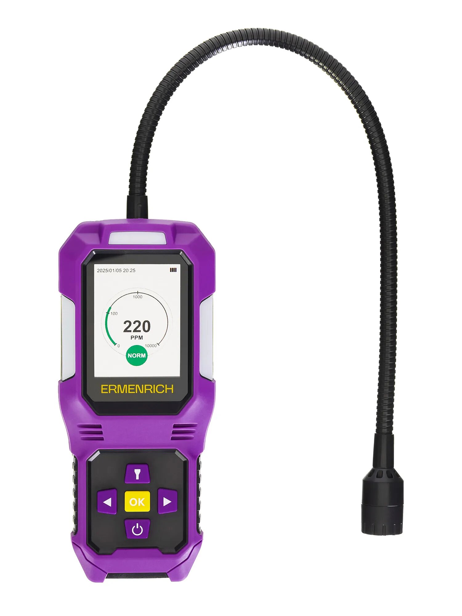 Газоанализатор Ermenrich "NG50", с индикацией разряда батареи