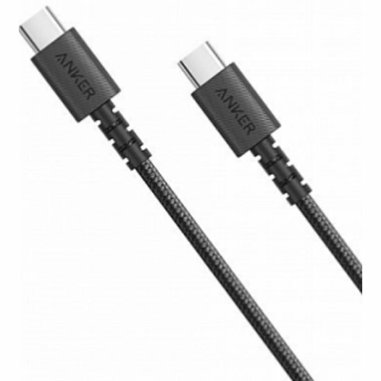 Кабель Anker 322 USB-C - USB-C, 1,8м, 60Вт, черный (A81F6H11)