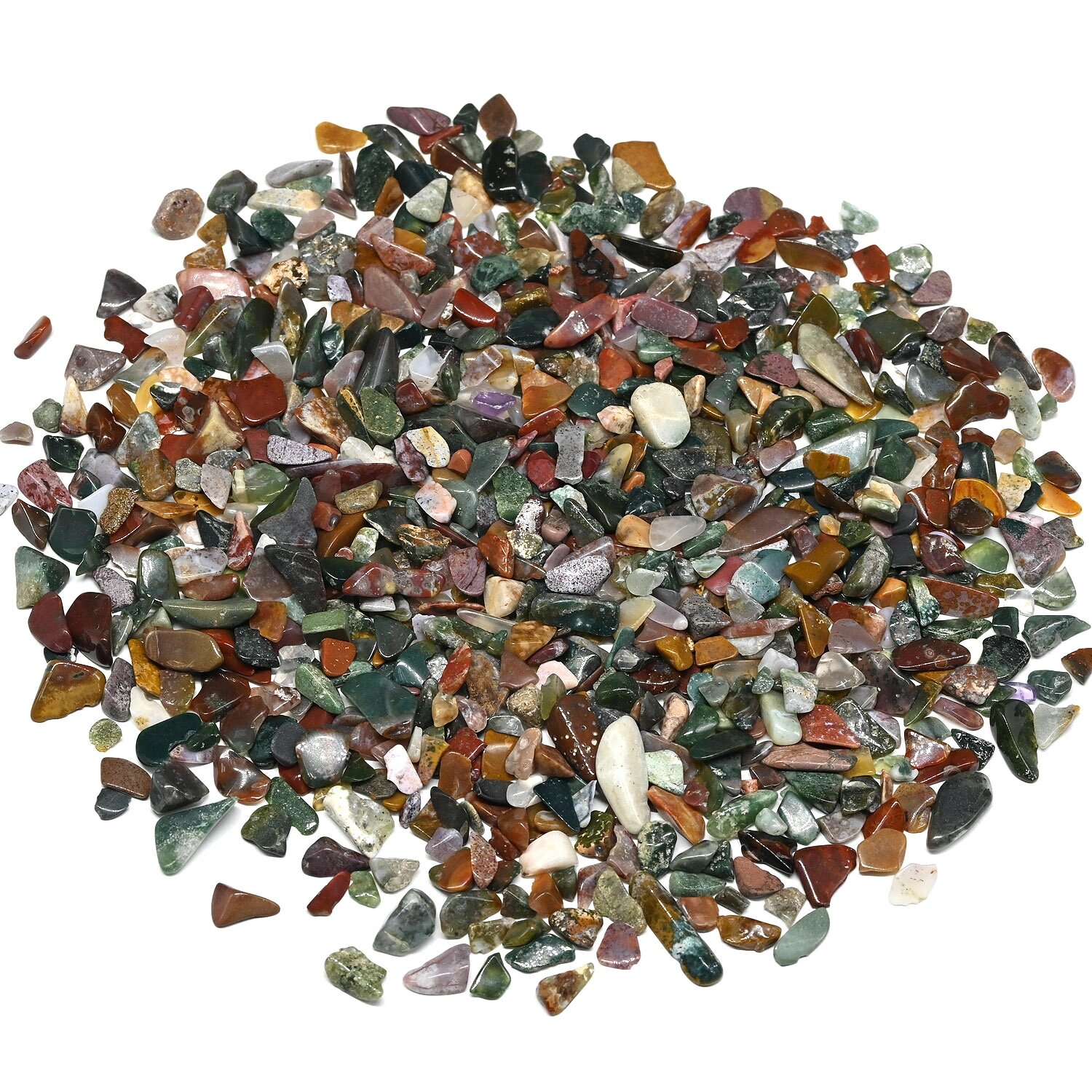 Микс галтовка фракция 3-8мм, упаковка 100г .