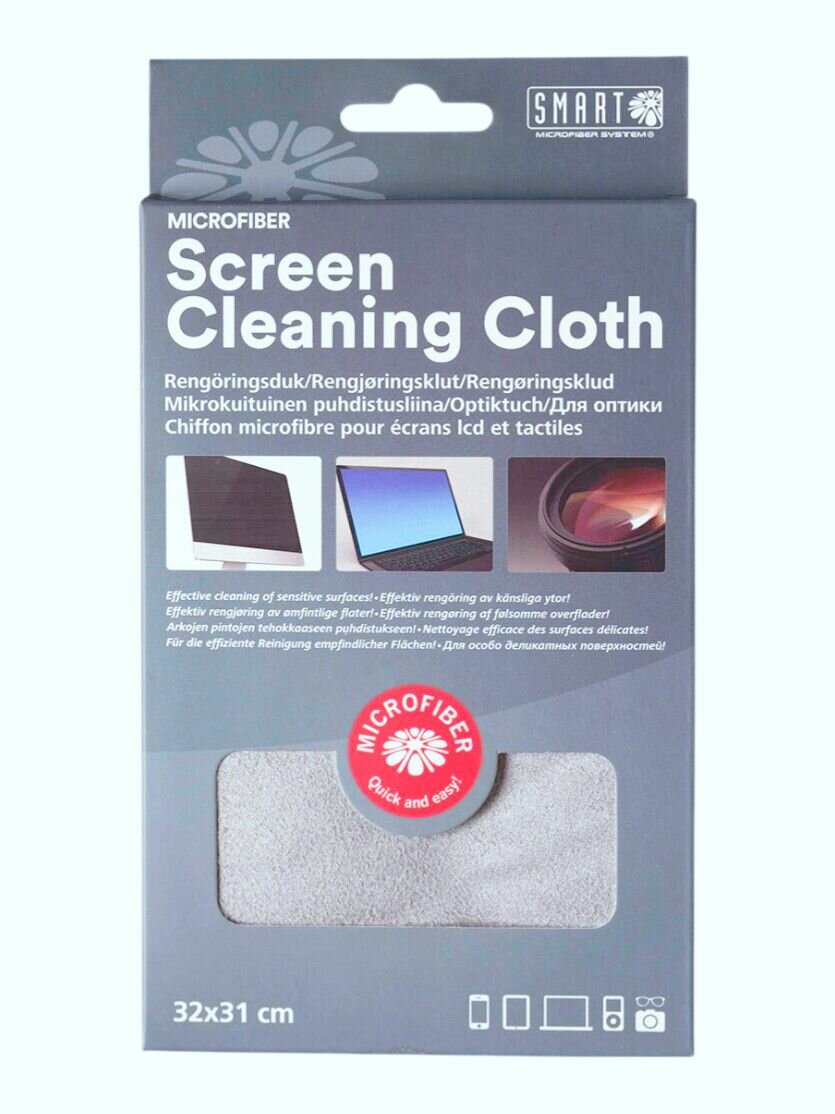 Салфетка Smart, для бережной очистки телевизора, монитора, планшета