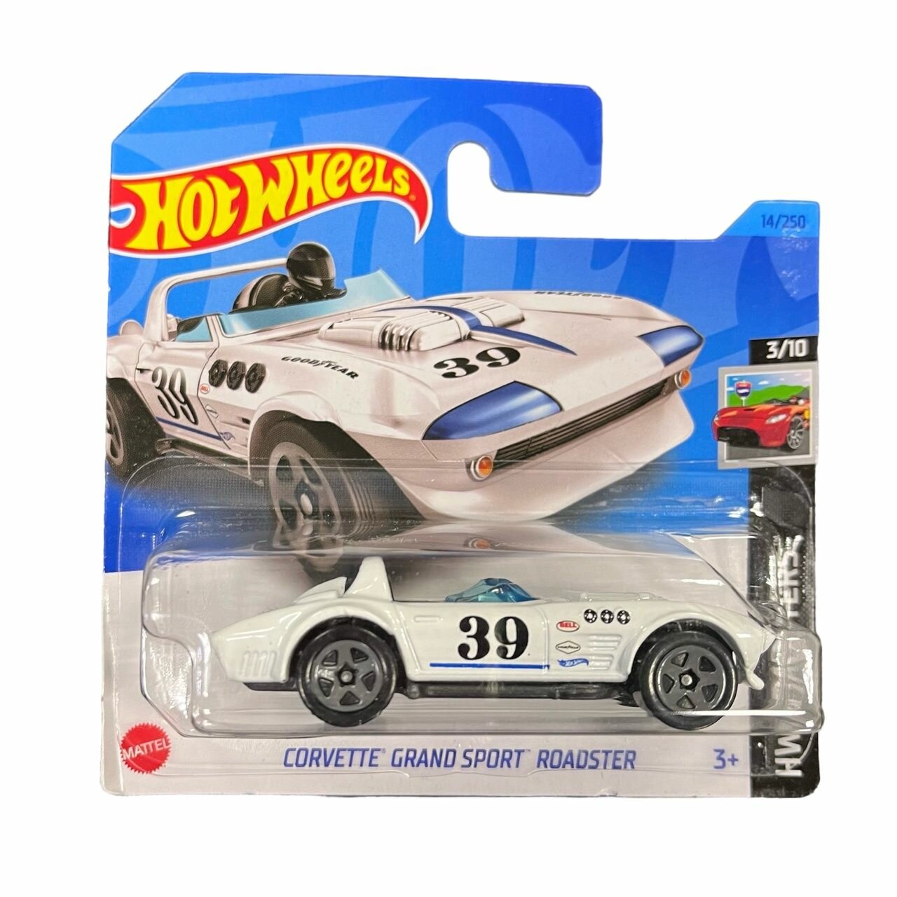 Машинка Hot Wheels металлическая в мини упаковке масштаб 1:64 CORVETTE GRAND SPORT ROADSTER