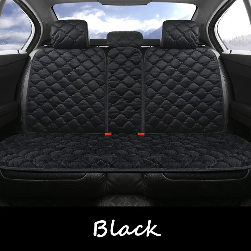 Универсальные автомобильные чехлы на заднее сиденье YJ, защитный коврик, подходит для Nissan Tiida Kicks Ariya Murano March Maxima Qashqai Sylphy X-Trail BLACK