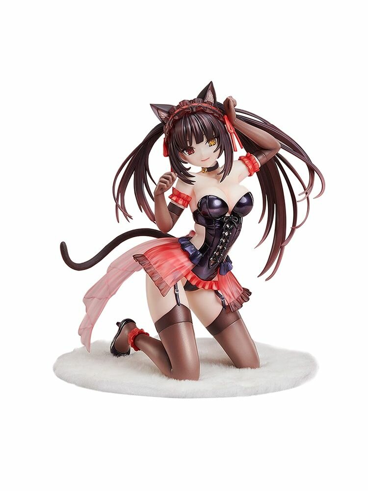 Фигурка Рандеву с жизнью Куруми Токисаки / Date A Live Kurumi Tokisaki figures cat girl figurine Подарки для болельщиков(17см)