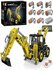 Конструктор "RC-экскаватор" Mould King, 17036, 2 в 1, пульт ДУ, 2239 элементов