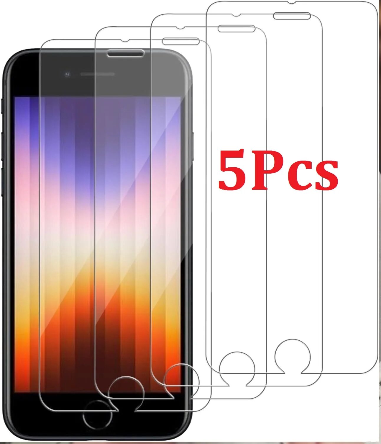 Защитное стекло для iPhone 5 5S 6 6S 7 8 Plus SE