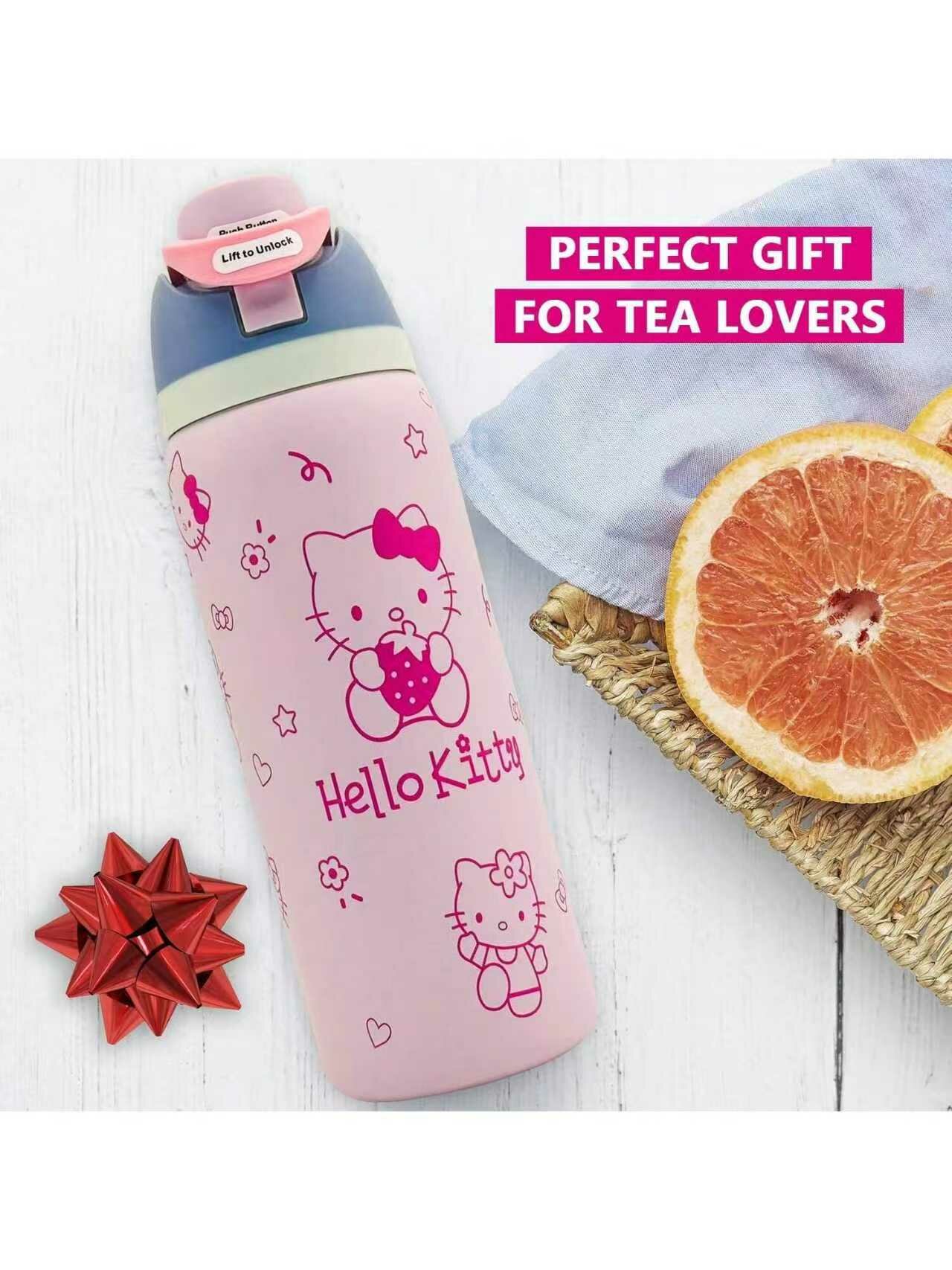 Фляга-Термос "Hello Kitty" бренда , горячая 12ч, холодная 12ч