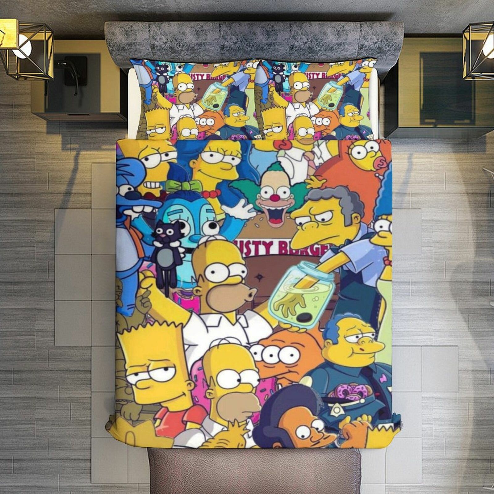 The Simpsons Комплект постельного белья, Микрофибра, Односпальный