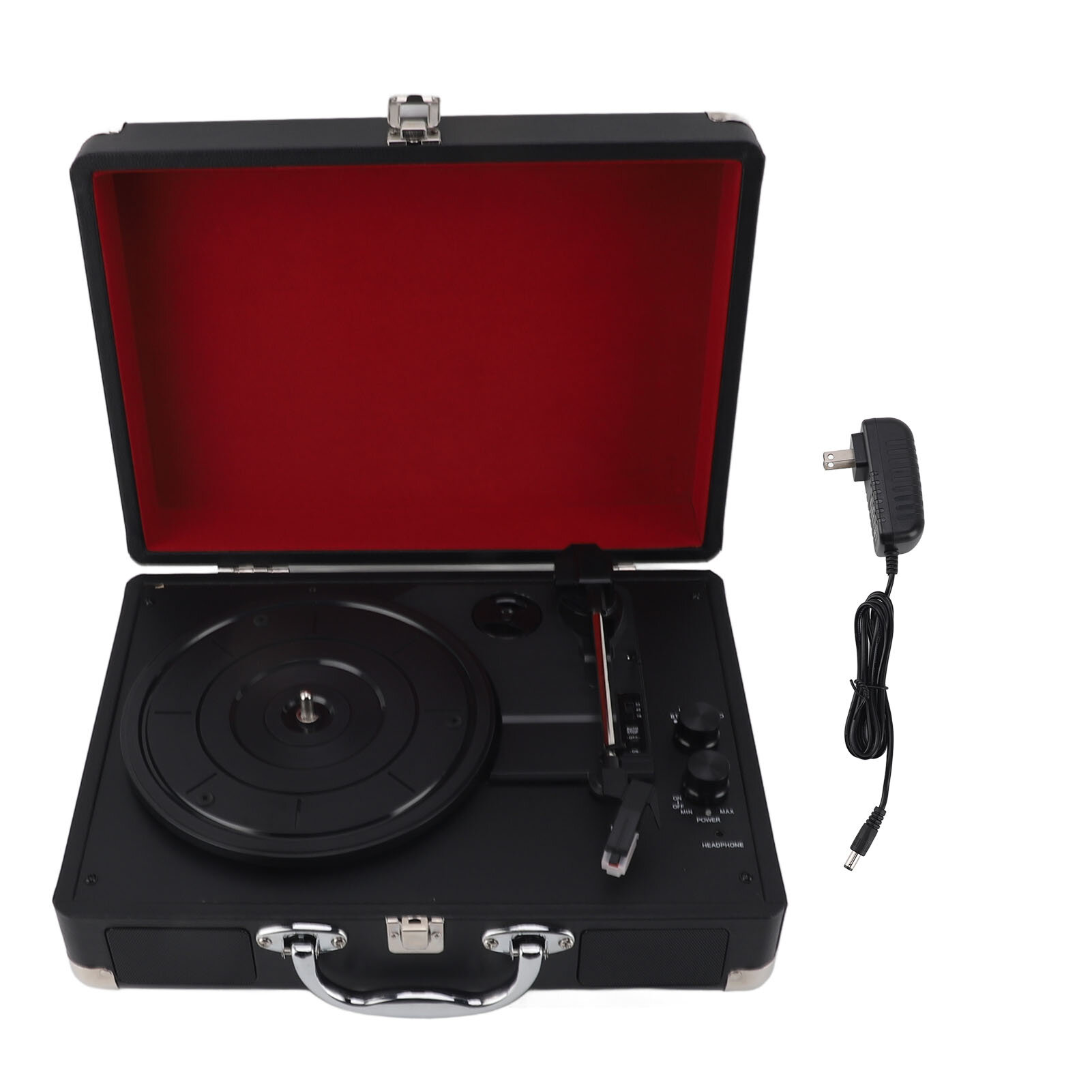 Retro Record Player Bluetooth Aux в 3,5 -мм портативный винтажный винтажный игрок с джек