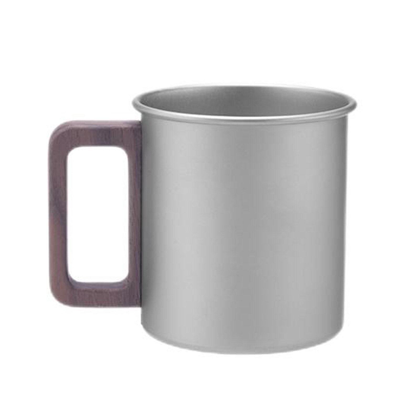 Ti Camping Cup Pure Ti Travel Mug Деревянная ручка с большой мощностью открытая портативная большая пивная кружка чай