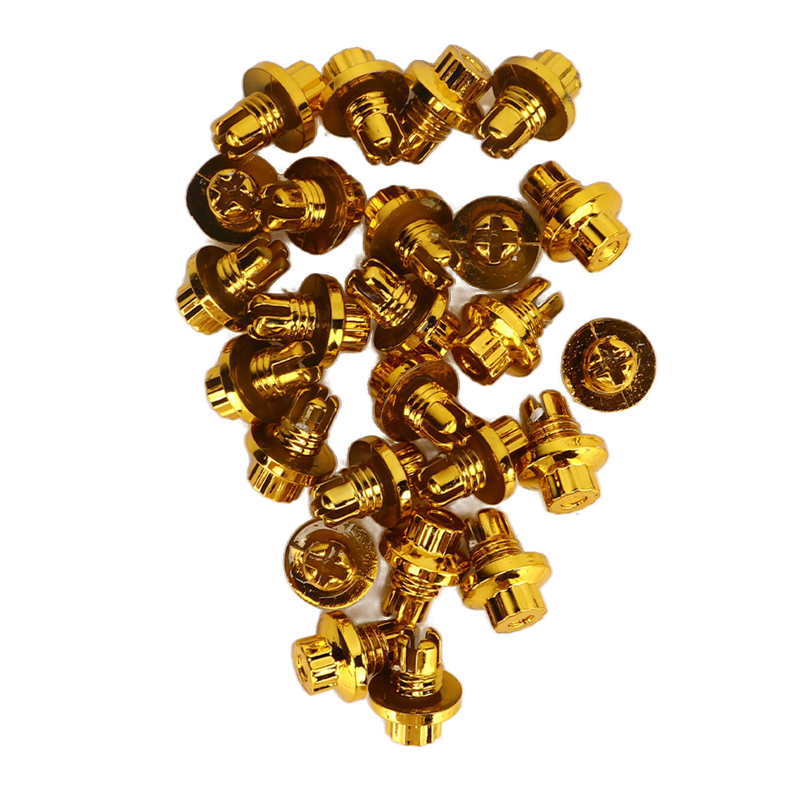 25 шт. Заклепки для колесных дисков, золотистые гайки с ABS-кромкой для дисков серии AH DS