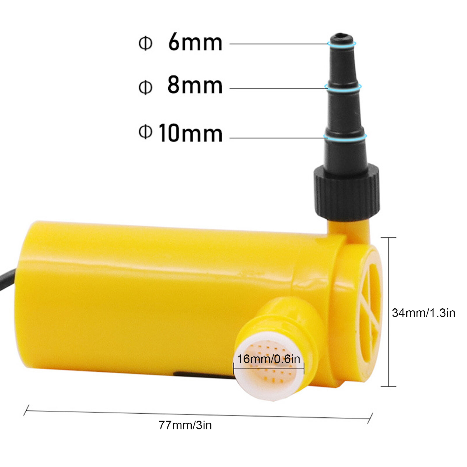 Водяной насос 3 в 1, 12 В, погружной насос с подъемом 10 м для буровой машины, вилка стандарта США, 110 240 В