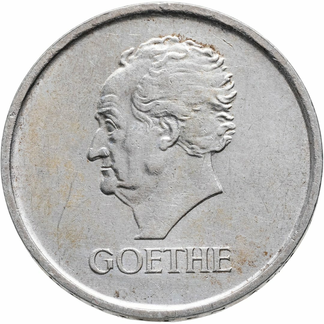 Германия 3 рейхсмарки reichsmark 1932 "100 лет со дня смерти Гёте", Серебро 500, в сохранности AU