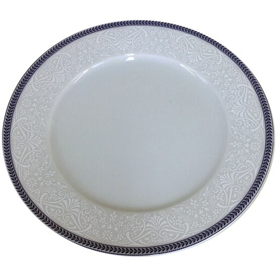 Тарелка мелкая Thun 1794 "Opal" 25 см, декор "Голубые пластинки" (P1210045JQZ8013601)