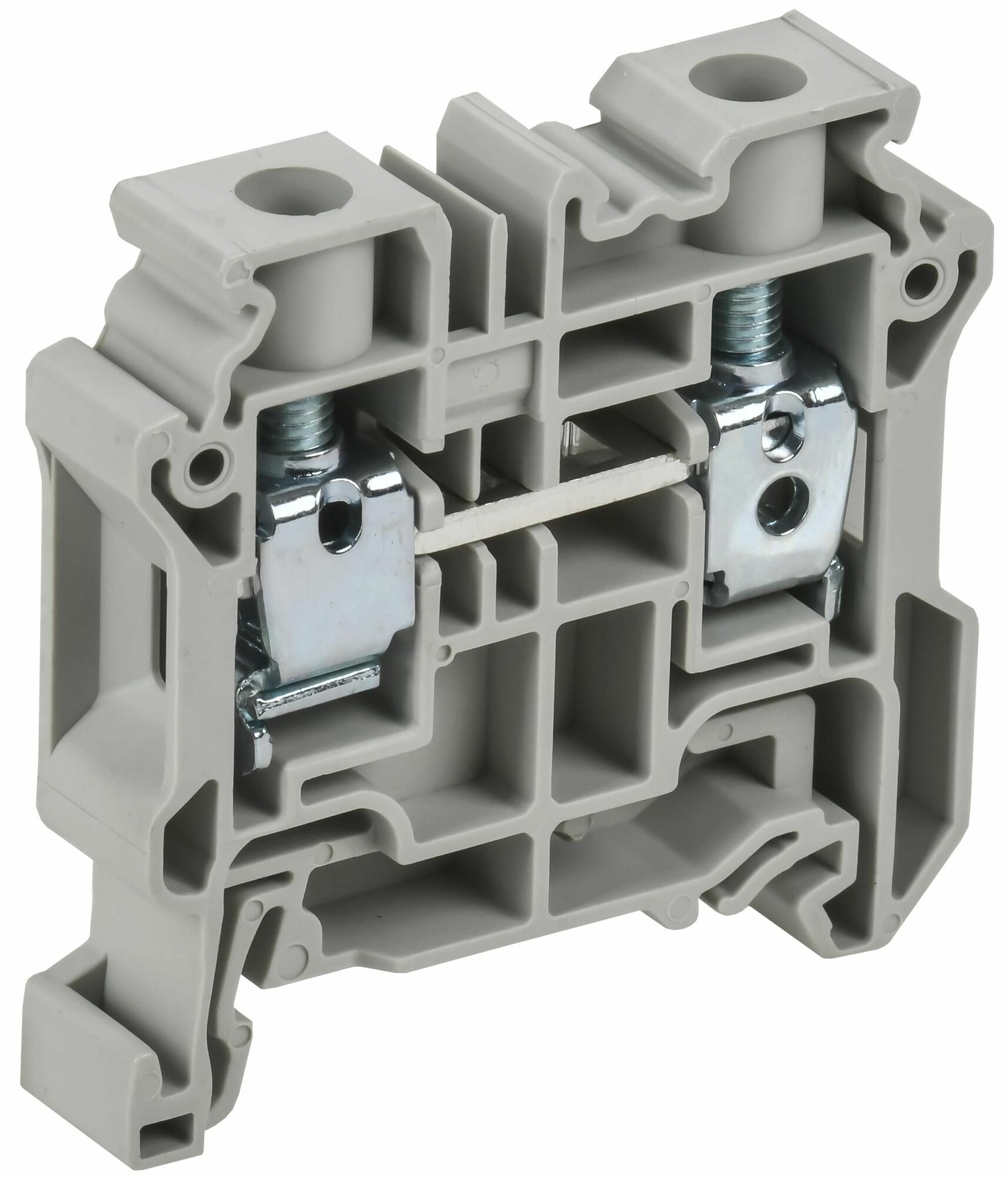 Колодка клеммная IEK CY10 винтовая 10 мм2 проходная серая Ex, Armafix