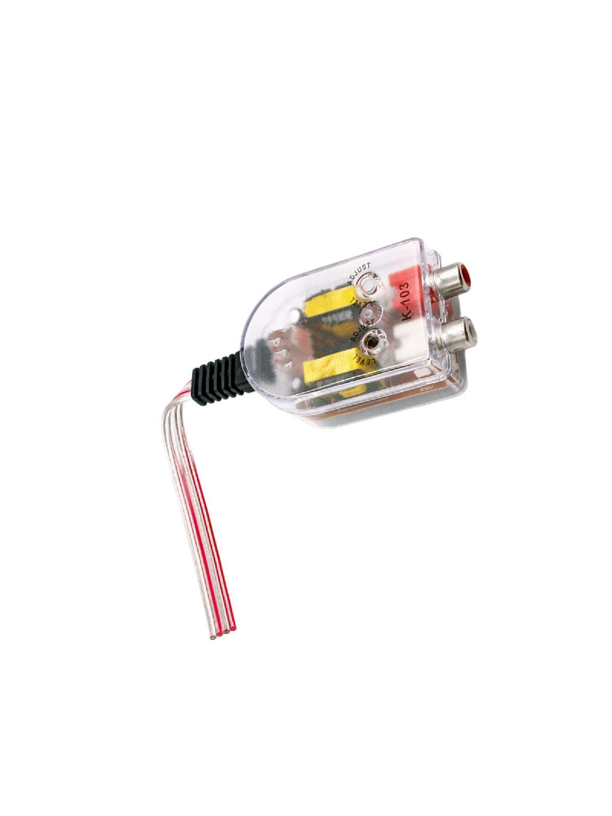 Преобразователь сигнала высокого и низкого уровня автозвука для установки усилителя и сабвуфера