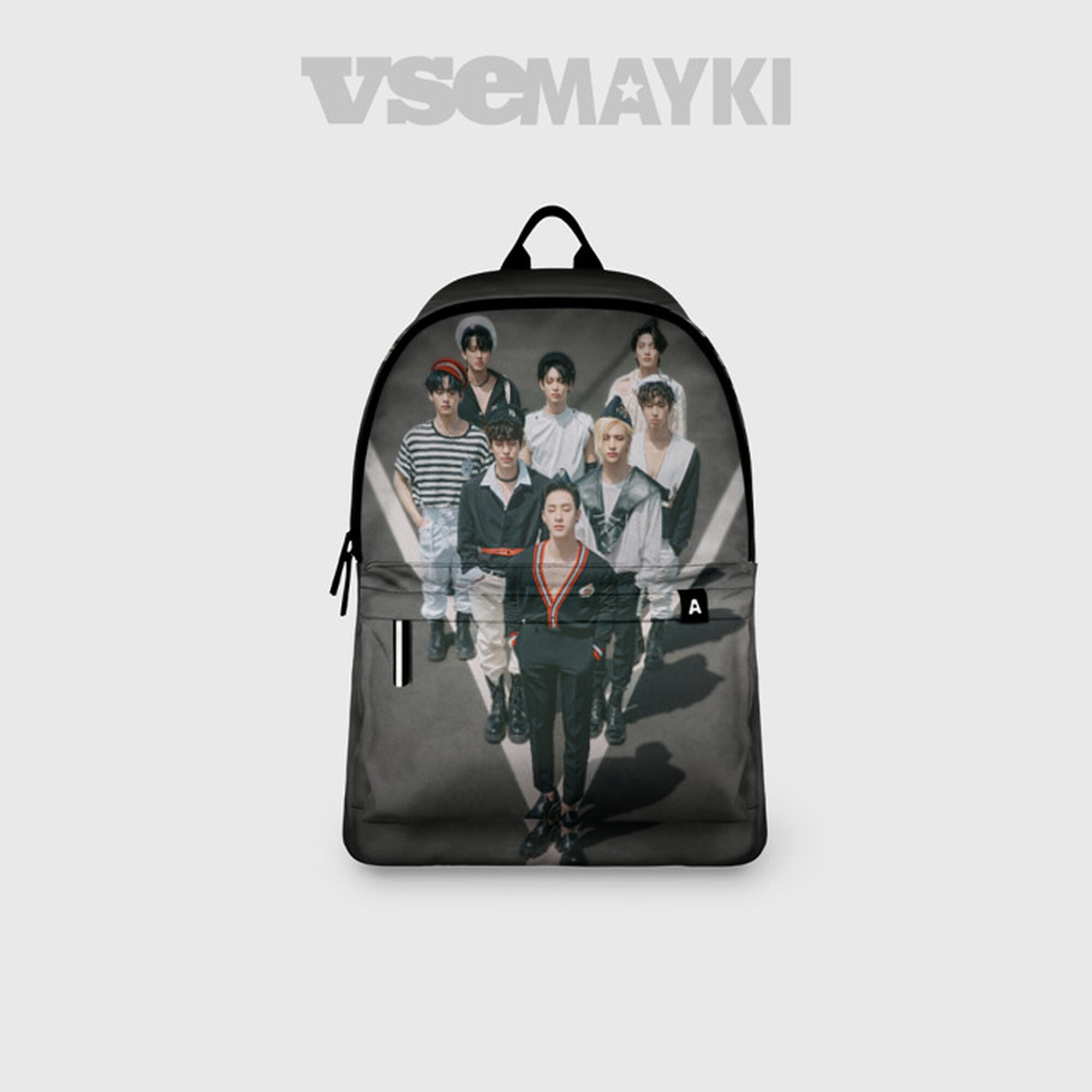 Рюкзак с принтом Stray Kids Maxident harbor, One size, белый