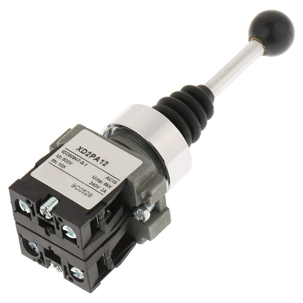 Джойстик-переключатель XD2PA12 AC3000V Крестовой переключатель Двойной самоблокирующийся 2 однорычажных переключателя