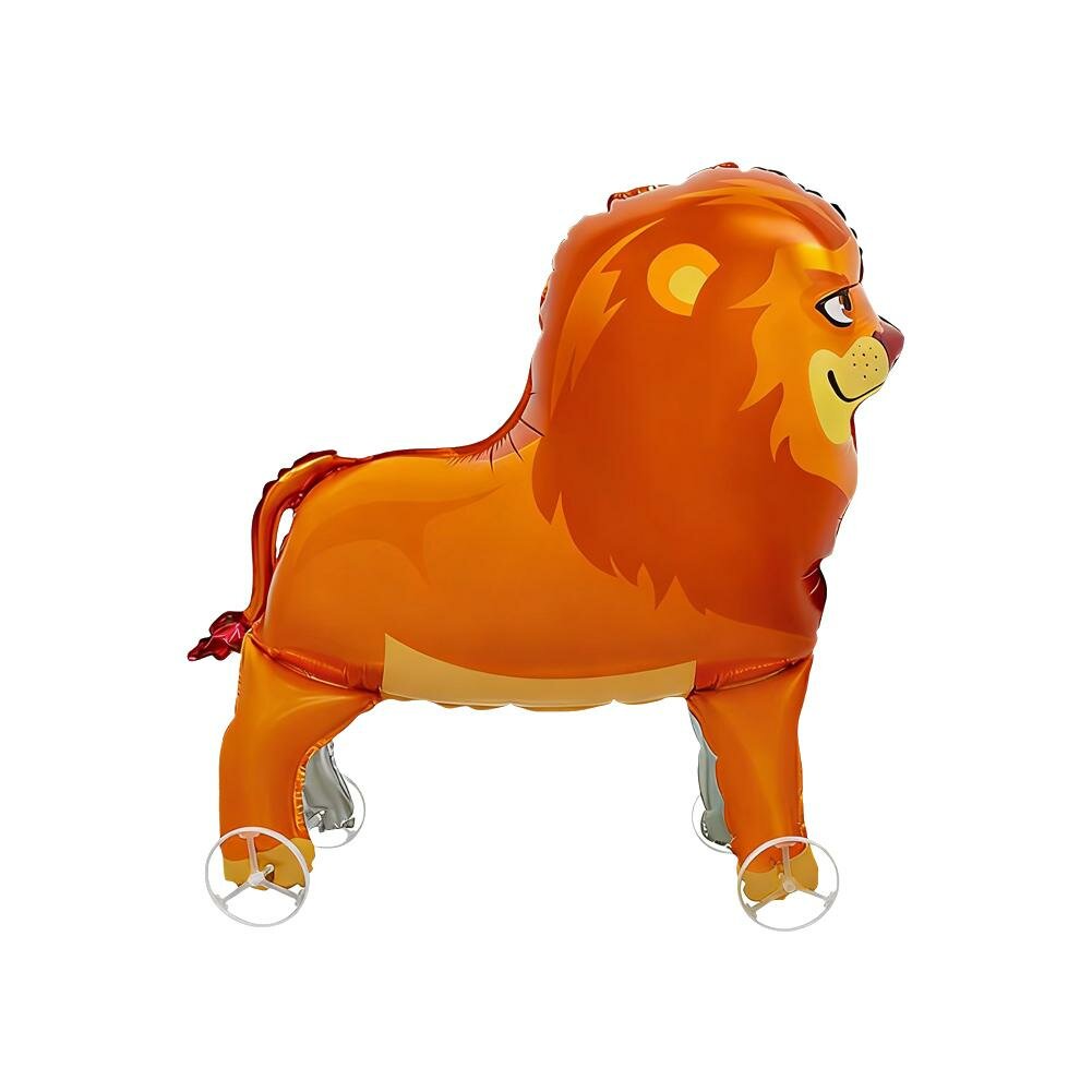 Гигантский воздушный шар в виде ходячих животных, высотой 79 см (31,5 дюйма), 4D, в форме кошки/собаки/тигра/слона, с веревочкой для натяжения и колесиками для игры без гелия, интерактивное украшение и игрушка для детской вечеринки (1 комплект).