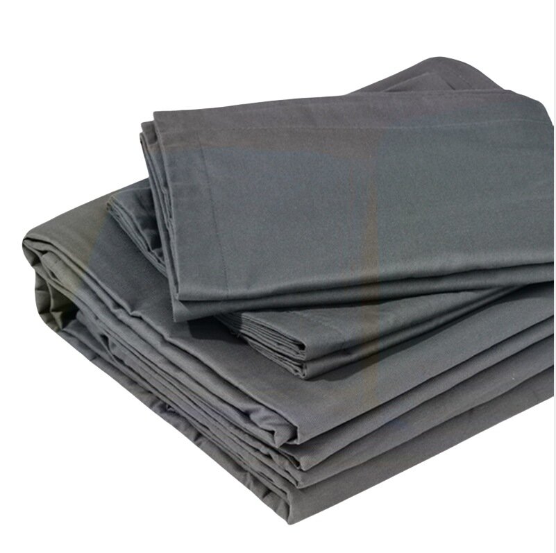 Четыре комплекта армейских зеленых квартир серебристо-серый_Подходит для 1.2m кровати