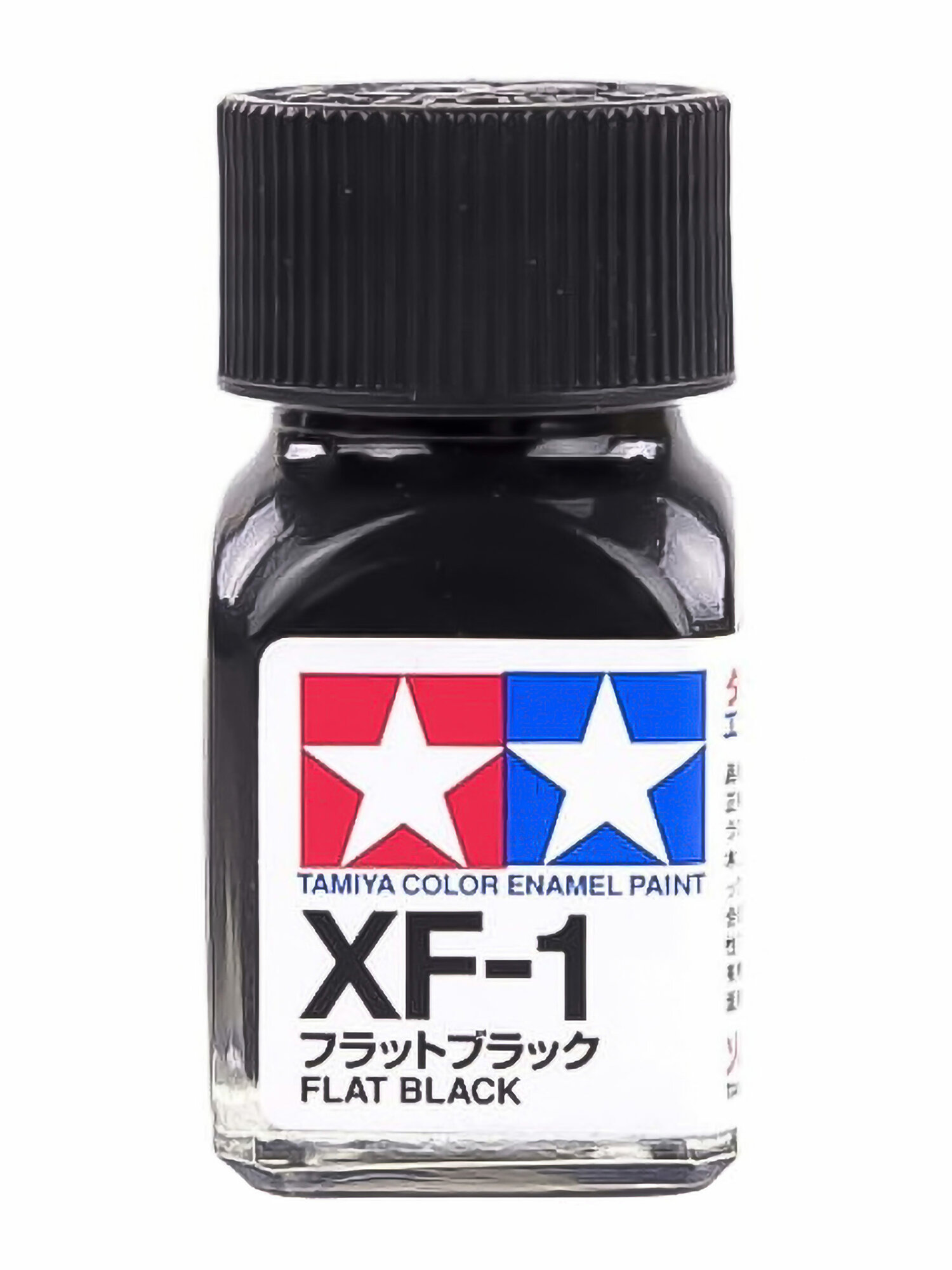Краска эмалевая Tamiya Enamel Paint XF-1 Flat Black 80301 черная матовая, 10 мл