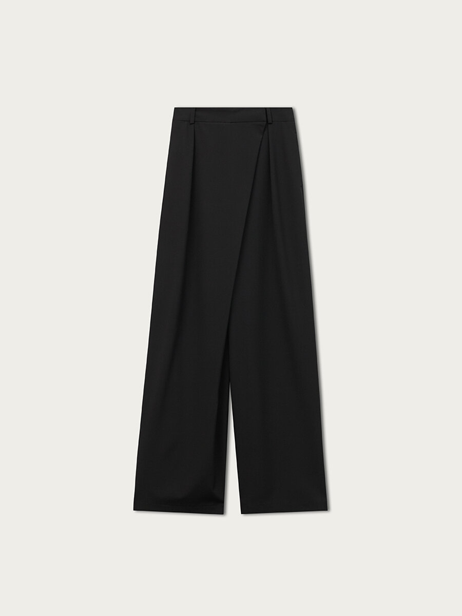 GATE31 Брюки Теа на запах (Черный-L)