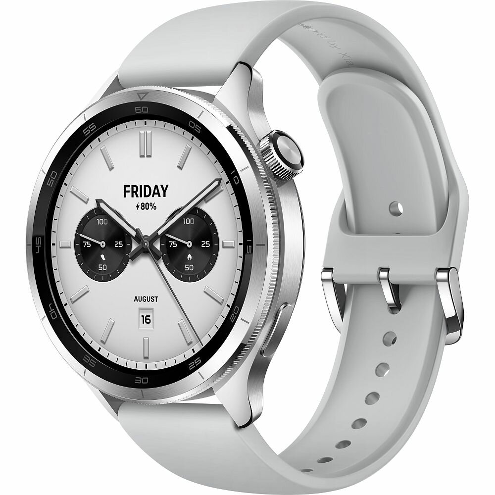 Умные часы Xiaomi Watch S4 47мм 1.43" AMOLED сереб./серый