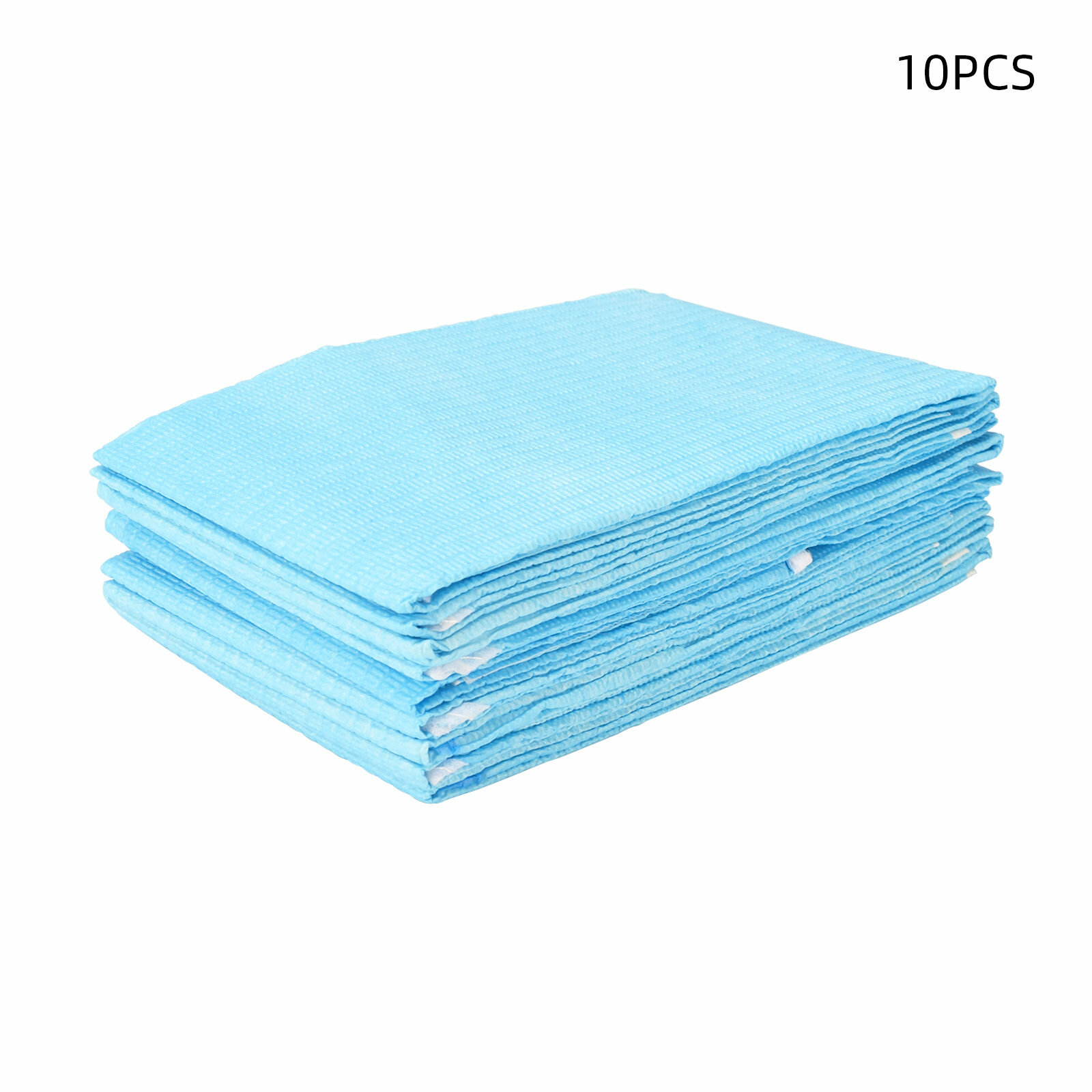 Одноразовые фартуки-шарфы с ремнем, синие, 3-слойные, легкие, дышащие, в пакете по 10 штук