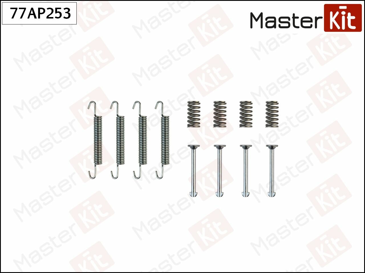 Комплект установочный барабанных колодок Opel OMEGA A/B 86-03 MasterKit 77AP253