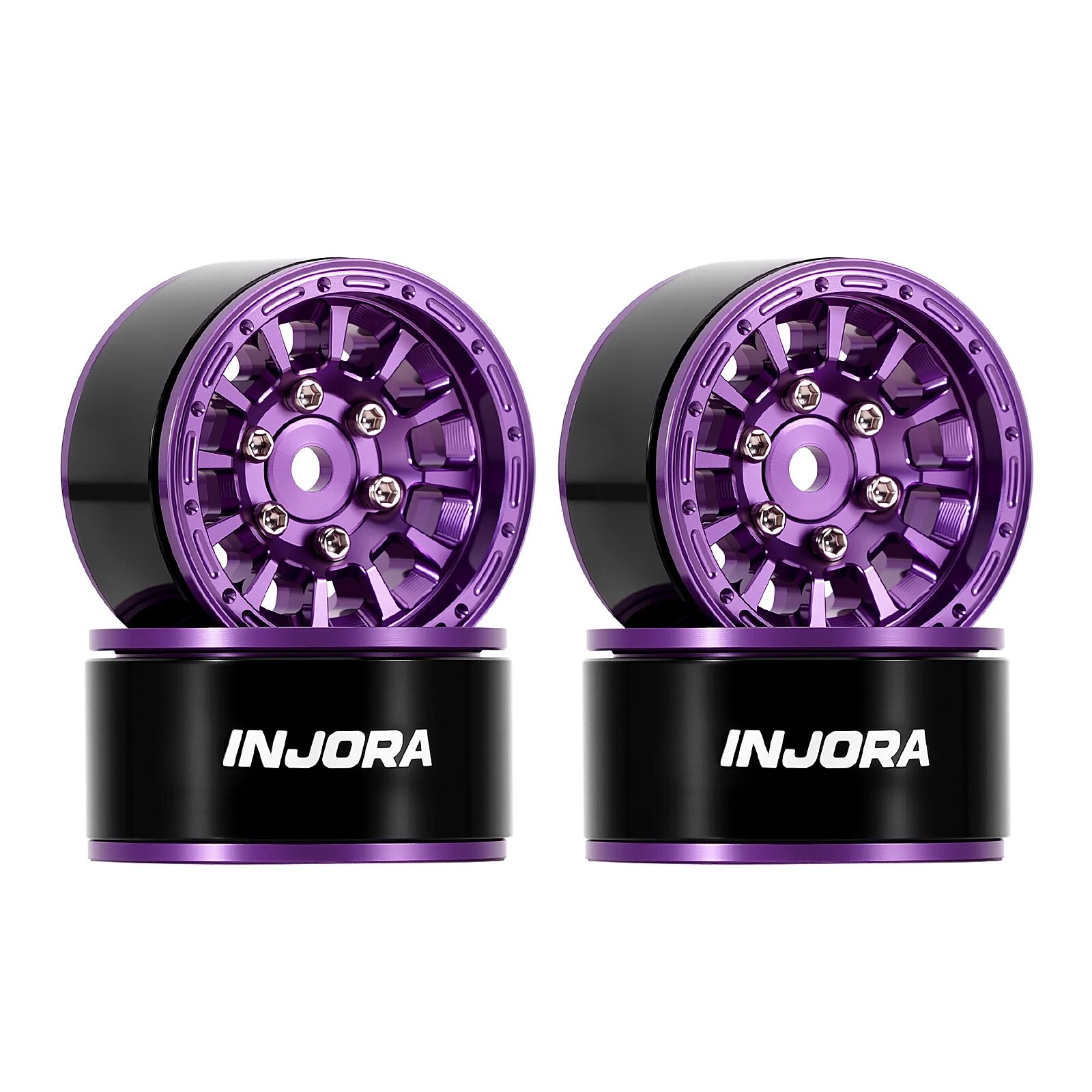 INJORA Колеса 1/18 1/24, фиолетовые, 4шт