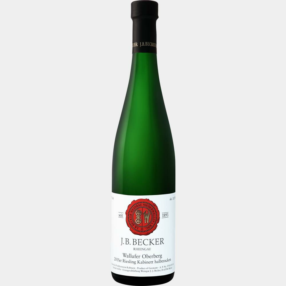 Riesling Wallufer Oberberg Kabinett Halbtrocken Rheingau J.B.Becker