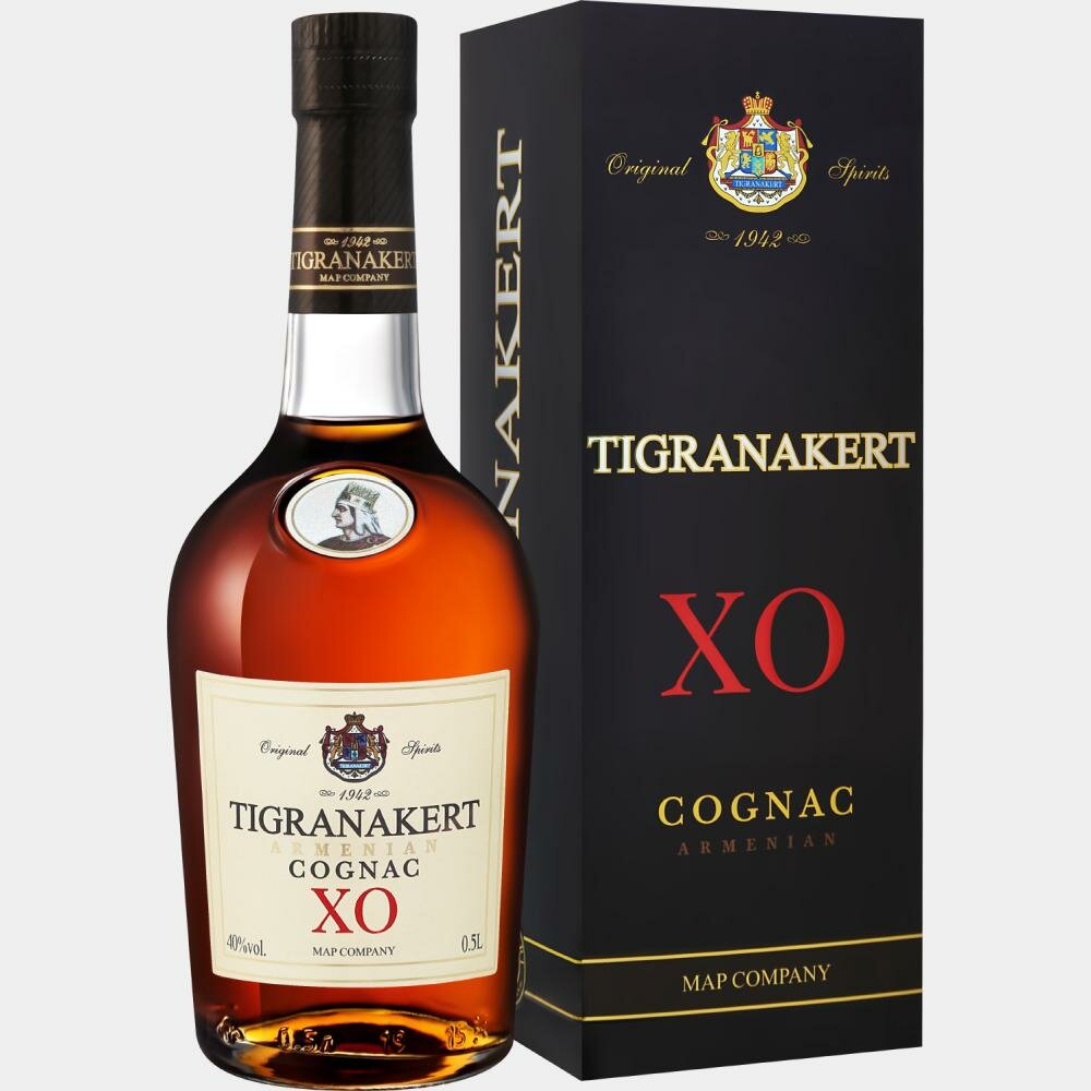 Коньяк Тигранакерт XO в подарочной упаковке 0.5 л. Армения