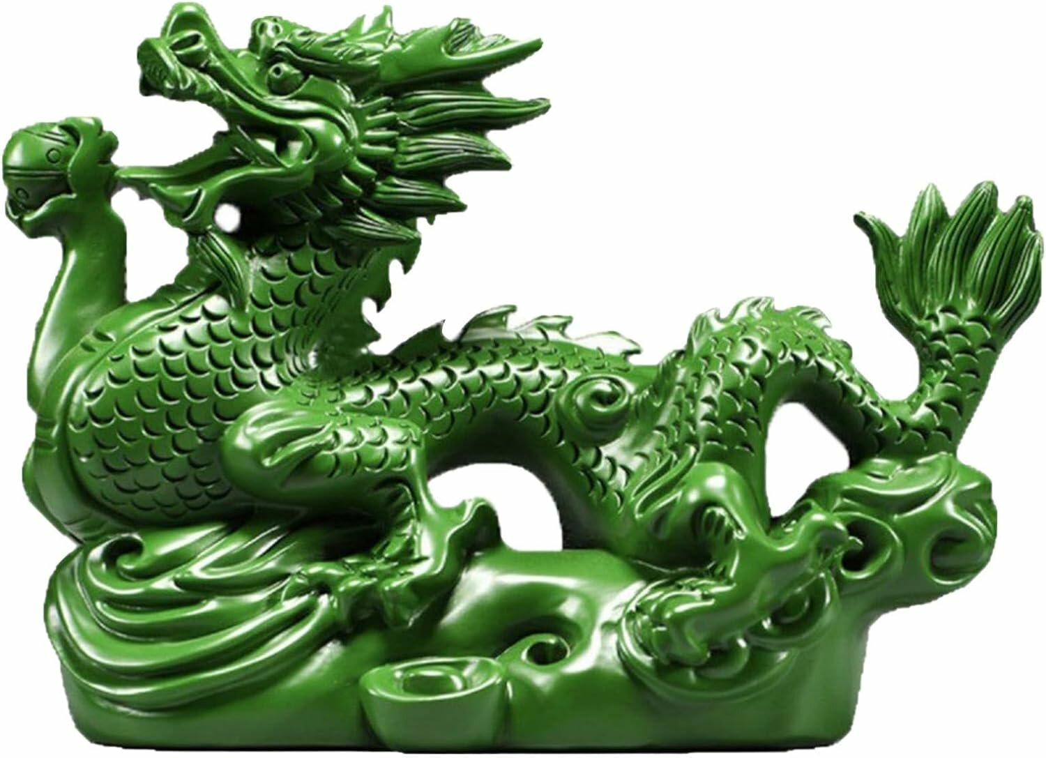 Миниатюрная деревянная статуя дракона по китайскому зодиаку 2024, талисман года дракона по фэн-шуй, фигурка дракона для привлечения богатства и удачи, для офиса, дома, 1 шт.