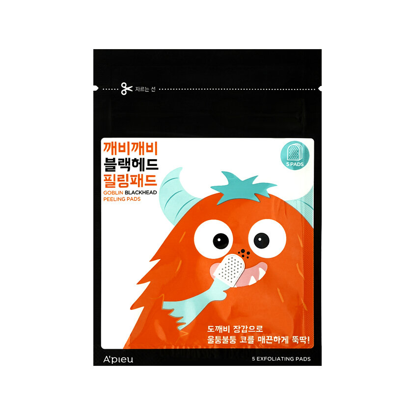 Пилинг-пэды для лица A`PIEU GOBLIN BLACKHEAD очищающие против черных точек 9 гр
