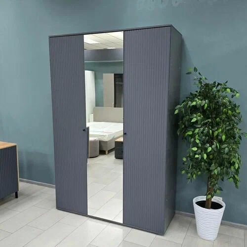 Оливия Шкаф 3-х ств. Графит Софт, Графит