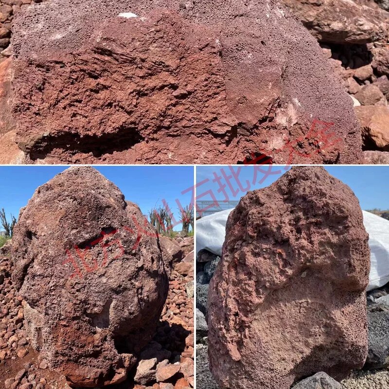 Натуральный красный вулканический камень для аквариумного фильтра, декор для аквариума, отборные крупные вулканические