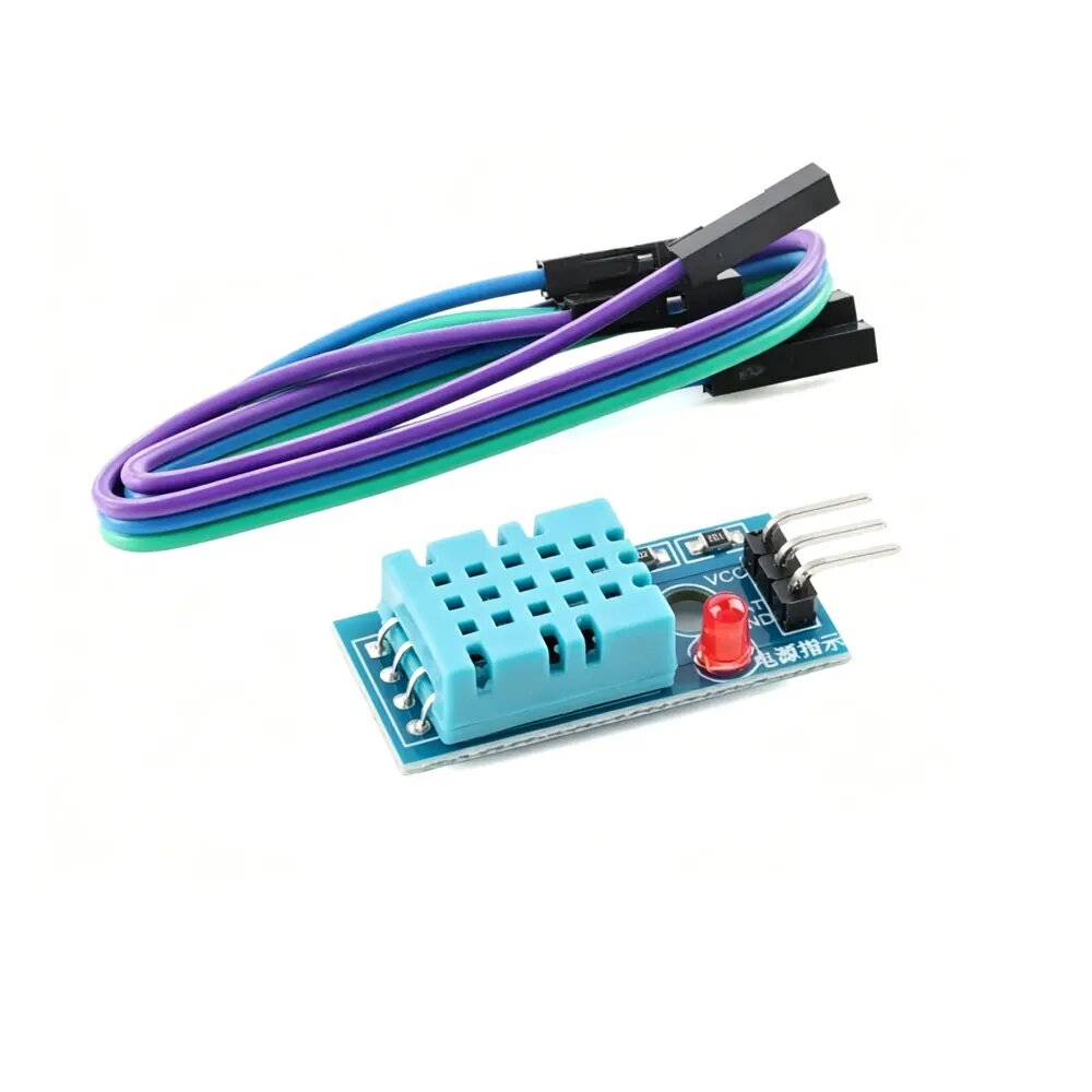 Датчик температуры и влажности DHT11 с LED