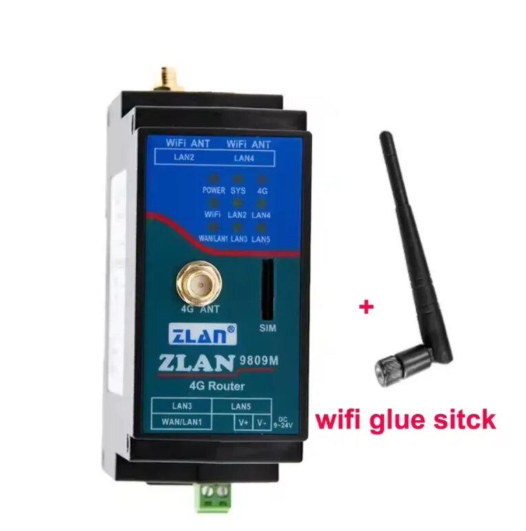 Промышленный 4G LTE роутер ZLAN 9809M kit1