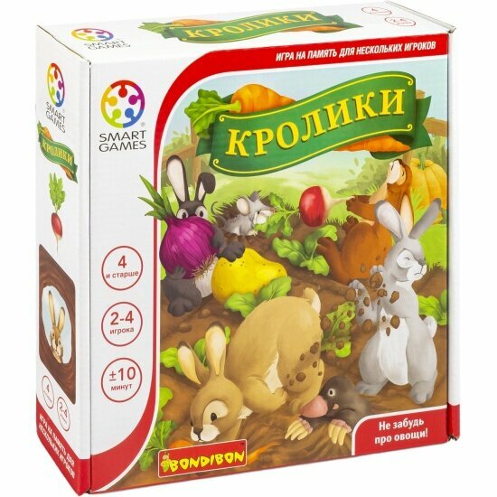 Настольная логическая игра Bondibon ВВ5270 Smart Games Кролики