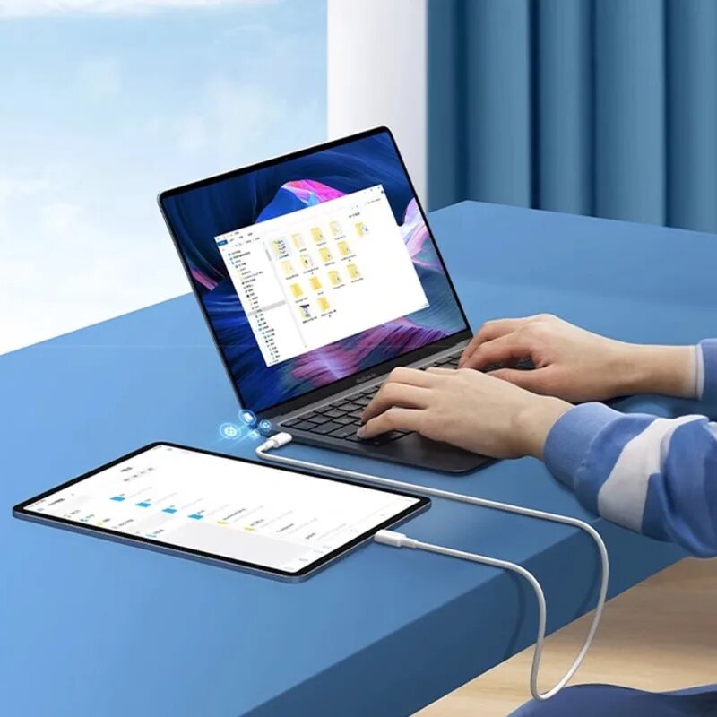 USB Type-C кабель 2 м, белый, 1PCS — фото 1