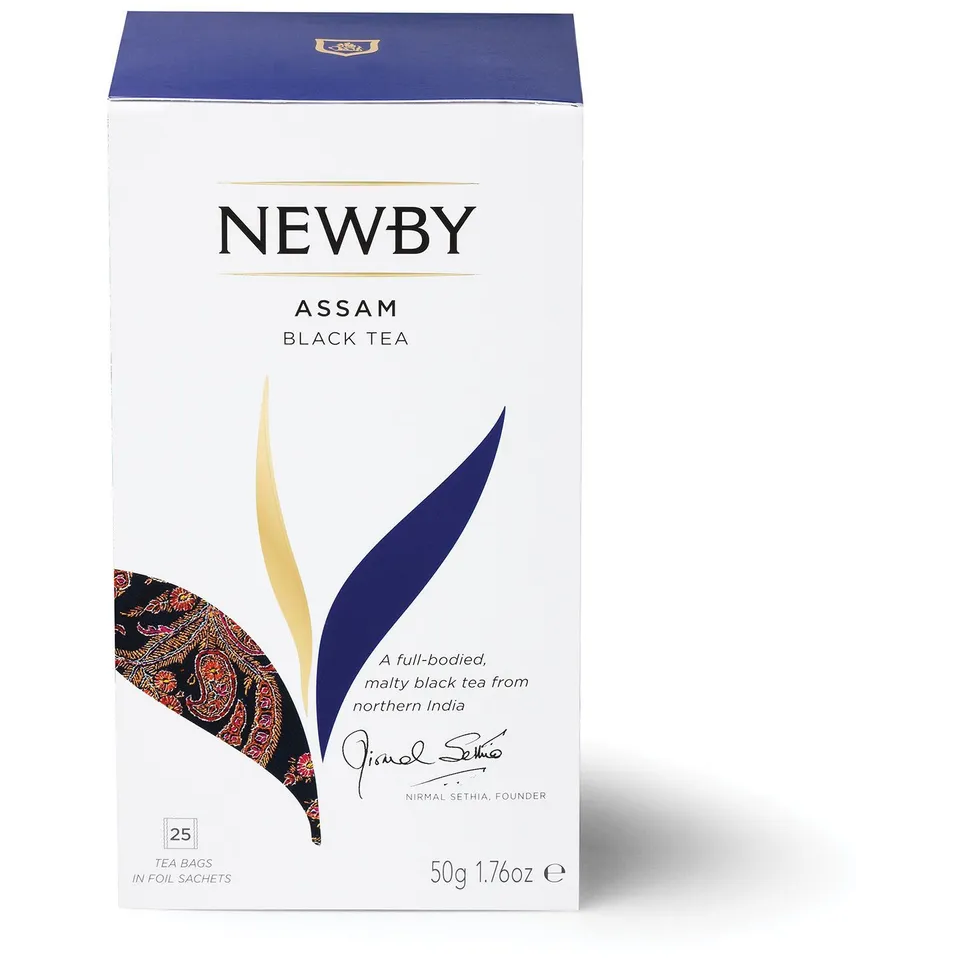 Чай пакетированный Newby Ассам, 25 пакетов на чашку, 50 грамм